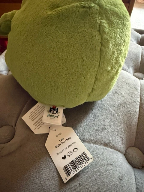 JELLYCAT RICKY RAIN frog £47.50 - PicClick UK