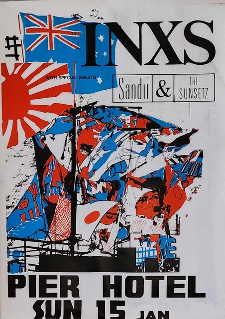 INXS PROOF POSTER pier hotel Michael hutchence original 1983 Sandi ...