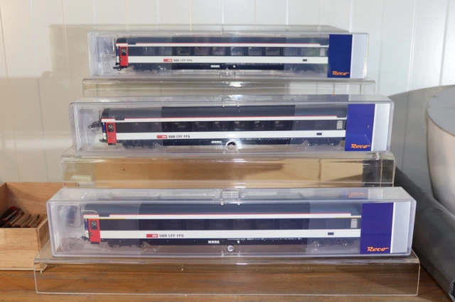 ROCO 74634, 74635, 74636 EC Reisezugwagen der SBB. NEU EUR 145,00 ...