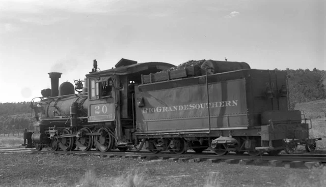 RGS RIO GRANDE Southern Railroad N/G locomotive, engine No 20 Old Train ...