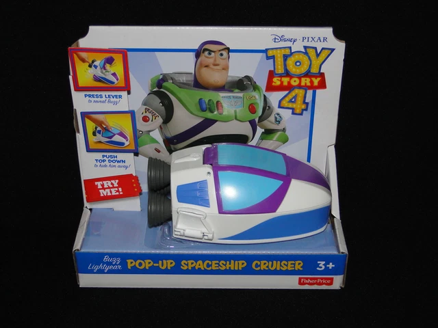 NEW DISNEY PIXAR TOY STORY 4 Buzz Lightyear Pop-Up Spaceship Fisher ...