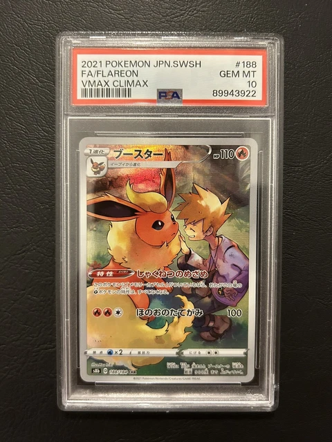 PSA 10 GEM MINT - Pokemon Flareon Pyroli 188/184 CHR - VMAX Climax - Japanese EUR 49,90 ...