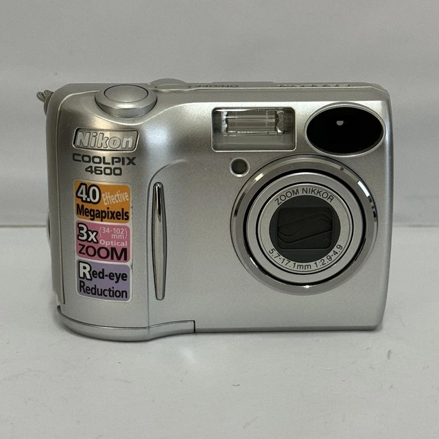 NIKON COOLPIX 4600 4mp Digital Camera Complete In Box With SD Card ...