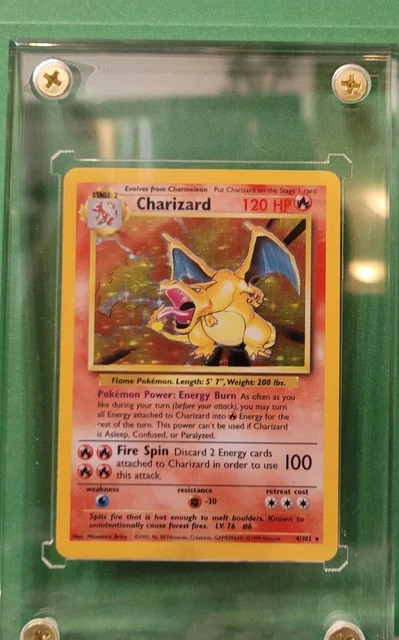 POKÉMON TCG CHARIZARD Base Set 4/102 Holo Unlimited Holo Rare $1,999.00 ...