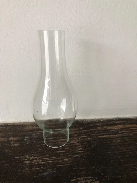 CLEAR GLASS OIL lamp Chimney (flute) 180 x 44mm £0.99 - PicClick UK
