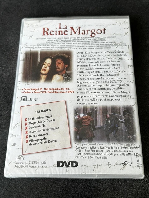 LA REINE MARGOT Dvd Isabelle Adjani Vincent Perez Daniel Auteuil Neuf ...