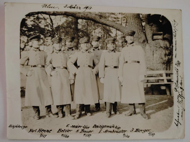 PRE WW1 GERMAN Soldiers 1913 Vintage Collectable Photo old officers ...