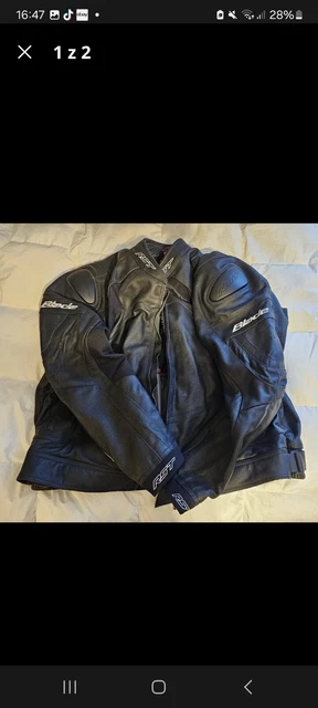 RST BLADE LEATHER motorcycle jacket 56uk £70.00 - PicClick UK