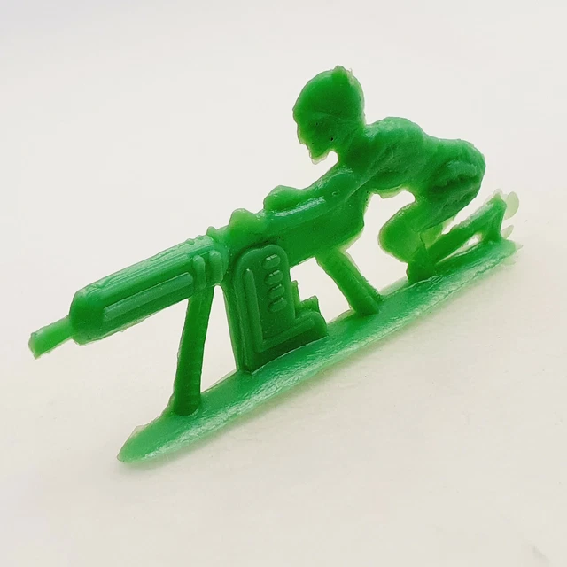 WW2 MACHINE GUN plastic toy soldier 1970's vintage Hungary EUR 2,76 ...