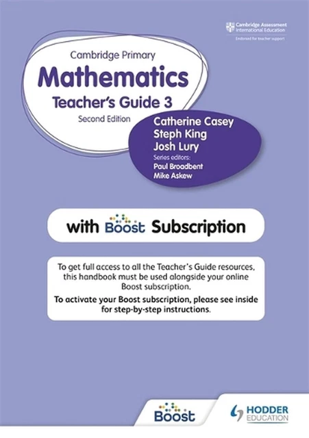 HODDER CAMBRIDGE PRIMARY Mathematics Teacher's Guide Stage 3 with Boost ...