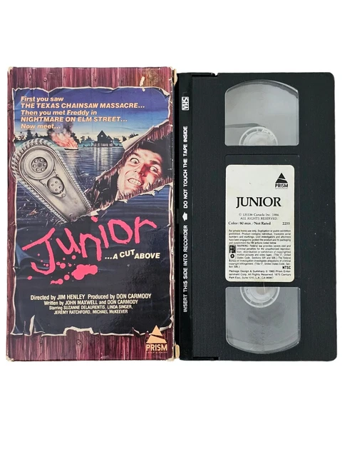 JUNIOR VHS 80'S Slasher Horror Nudity Comedy Rednecks Chainsaw ...