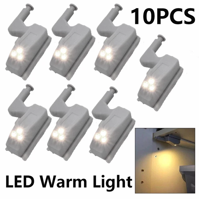 10X LED SMART Sensor Hinge Lights Kitchen Cabinet Wardrobe Closet Cupboard Light £6.50 - PicClick UK