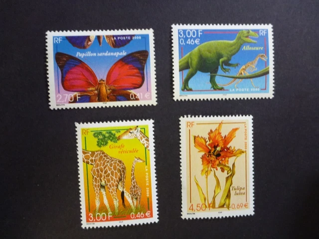 FRANCE 2000 THE Museum of Natural History in Paris Set 4 Mint Stamps ...