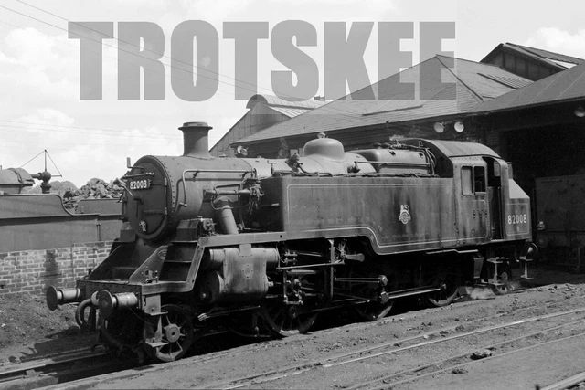 LARGER NEGATIVE BR British Railways Steam Loco 82008 Class BR3 ... LARGER NEGATIVE BR British Railways Steam Loco 82008 Class BR3 ...