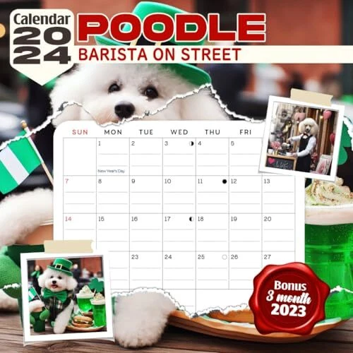 POODLE BARISTA ON Street Calendar 2024 Jan 2024 to Dec 2024 Bonus 3 ... POODLE BARISTA ON Street Calendar 2024 Jan 2024 to Dec 2024 Bonus 3 ...