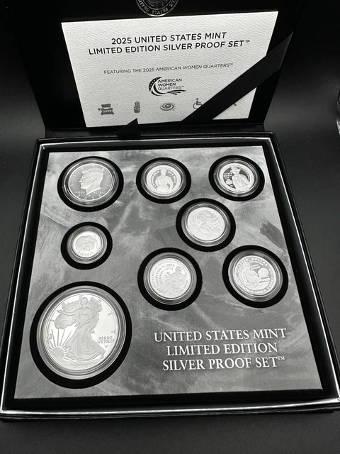 2025-S U.S. MINT Limited Edition Silver Proof Set San Francisco w ...