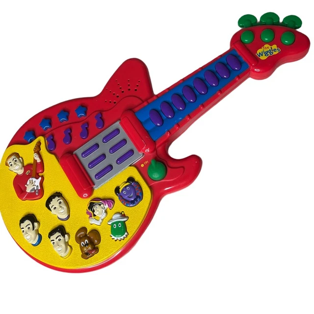 THE WIGGLES GUITAR Sing & Dance Red Play Toy Kids 2003 Musical ...