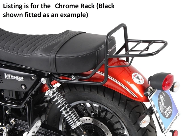 MOTO GUZZI V9 Roamer Top Box Rack - Chrome [Long Seat] HEPCO & BECKER ...