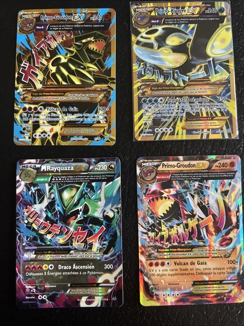 CARTE POKEMON PRIMO-GROUDON , Mega Rayquaza Ex Primo Kyogre Ex ,Primo ... CARTE POKEMON PRIMO-GROUDON , Mega Rayquaza Ex Primo Kyogre Ex ,Primo ...