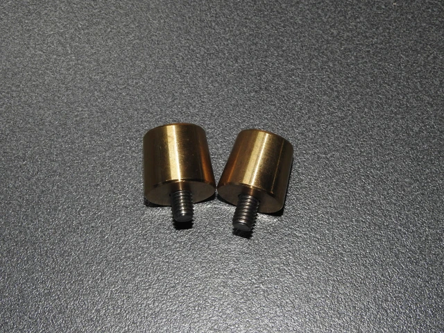 YUASA SAE TYPE 1 POS & NEG BRASS BATTERY TERMINAL POST ADAPTERS 2 x M6 ...