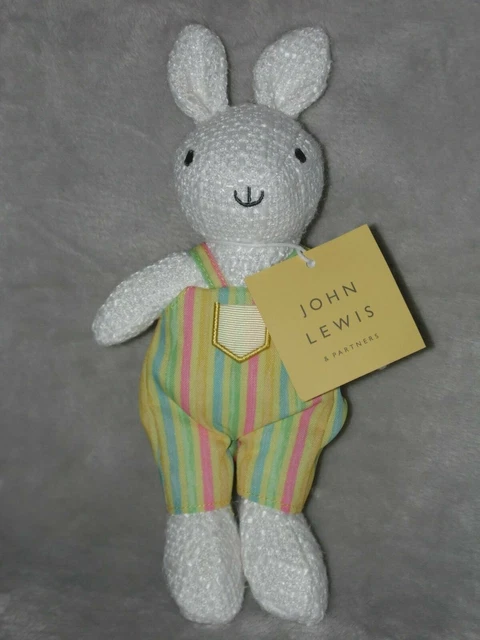 JOHN LEWIS WHITE bunny soft toy NEW rabbit comfirter £13.45 - PicClick UK