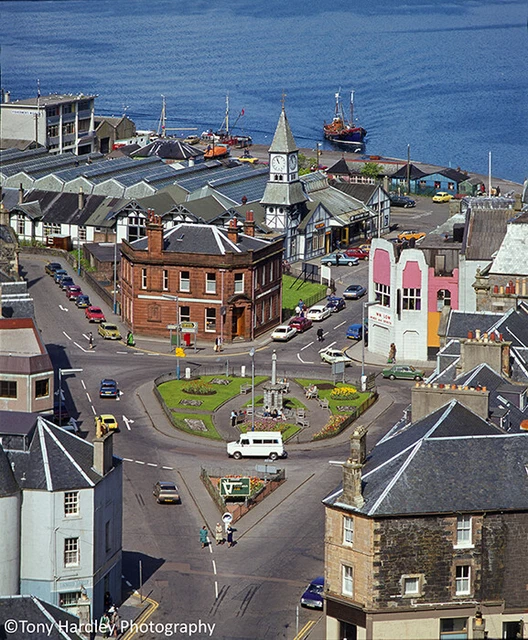 THE OLD RAILWAY Station in Oban pictured in the 1970s - Canvas Print ...
