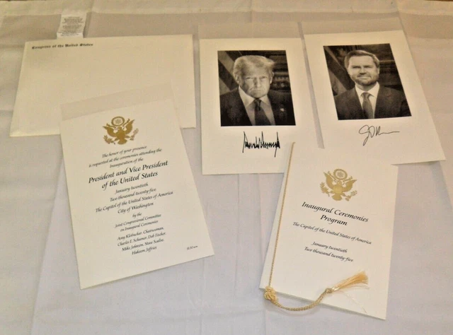 DONALD TRUMP 2025 Inauguration Invitation and Program Packet - Official ...