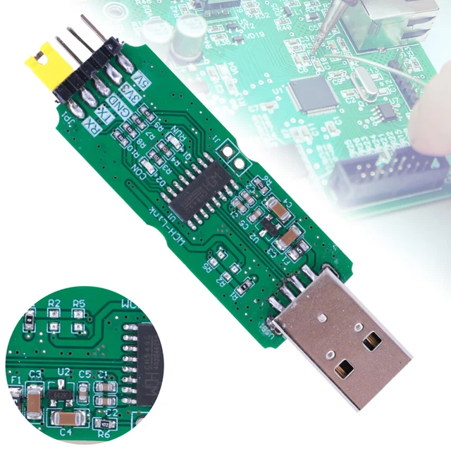 Wch Link Download Debugger Risc V Online Type Cusb Debug Swdttl Arm 5v33v 1056 Picclick Ca