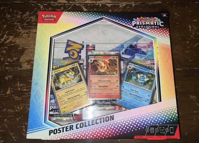 POKEMON TCG: PRISMATIC Evolutions Poster Collection Booster Pack £24.00 ...