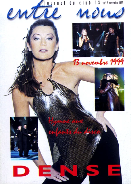 LE JOURNAL DE SHEILA, "ENTRE NOUS", Journal du Club 13, n° 7, Nov 1999 ...