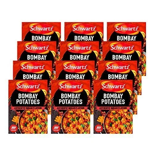 SCHWARTZ BOMBAY POTATOES Recipe Mix 33g | Pack of 12 | No Artificial ...