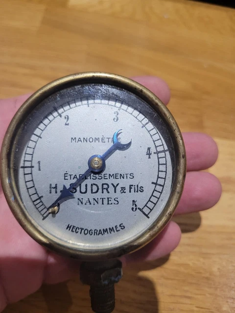 ANCIEN MANOMÈTRE, COLLECTION, déco loft, établissements H. SUDRY ...