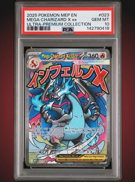 2025 POKEMON ULTRA-PREMIUM Collection Promo #023 Mega Charizard X Ex ...