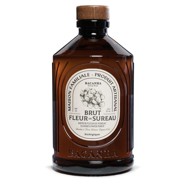 BACANHA SIROP: ORGANIC Elderflower Syrup – 400 ml, French organic ...