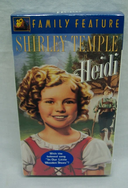 SHIRLEY TEMPLE HEIDI VHS MOVIE 2001 Colorized/Slipsleeve VHS VIDEO TAPE ...