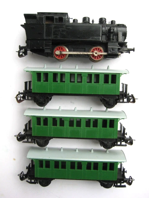 DDR SPUR TT Zugset Startset BTTB 80er Jahre DR Dampflok 3 Donnerbüchsen ...