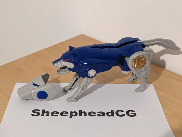 POWER RANGERS DELUXE Ninja Megazord Blue Wolf Ninjazord with Fist ...