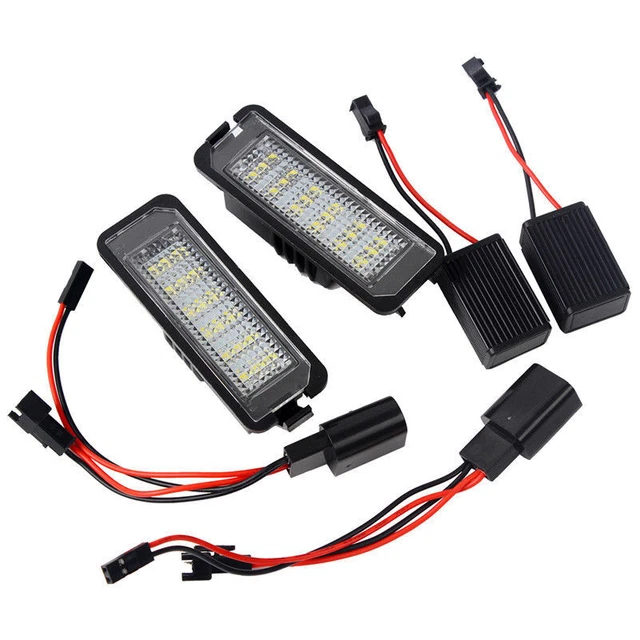 ILLUMINAZIONE TARGA LED per VW per GOLF 4 5 6 Scirocco Lupo Polo 9N ...