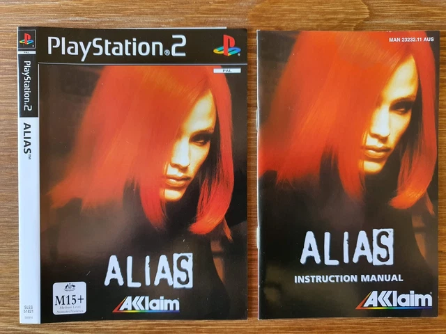 ALIAS - PLAYSTATION 2 PS2 - Genuine Case Insert & Manual Only $3.80 ...