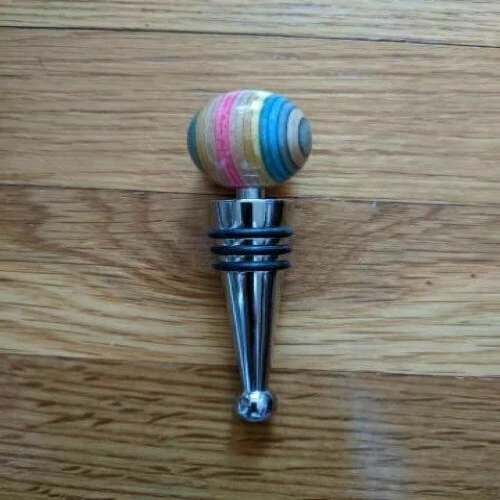 WINE BOTTLE STOPPER NOR pro Rainbow Fine Wood - Hand Dyed & Laminated ...