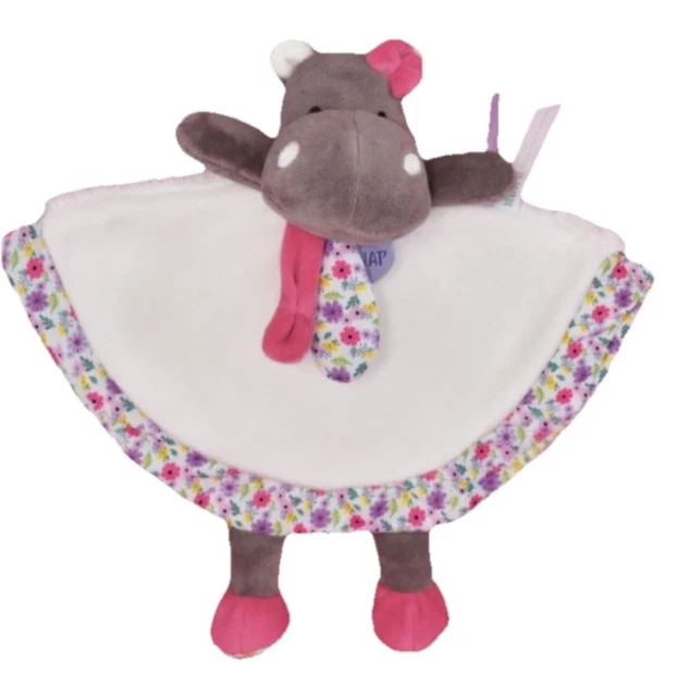 BABY NAT PLUSH Hippopotamus Zoe 25 Cms Comforter Suitable From Birth £ ...