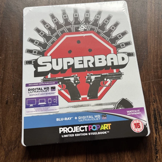 SUPERBAD (BLU-RAY) PROJECT Pop Art! LIMITED EDITION STEELBOOK! BRAND ...