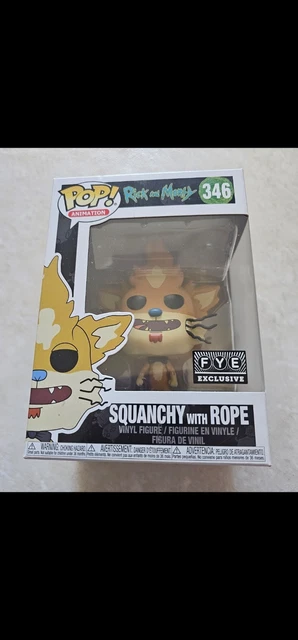 FUNKO POP ANIMATION Rick And Morty 346 Squanchy with Rope Vinyl Figure ...