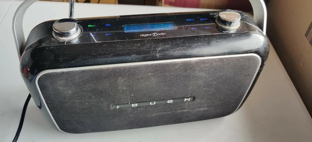 BUSH RETRO STYLE TR05DAB Black FM/DAB Radio | Tested & Working £19.95 ...