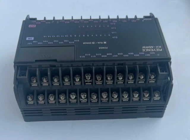 KEYENCE KV-40RW PLC Basic Unit 10 Inputs 6 Relay Outputs £300.00 ...
