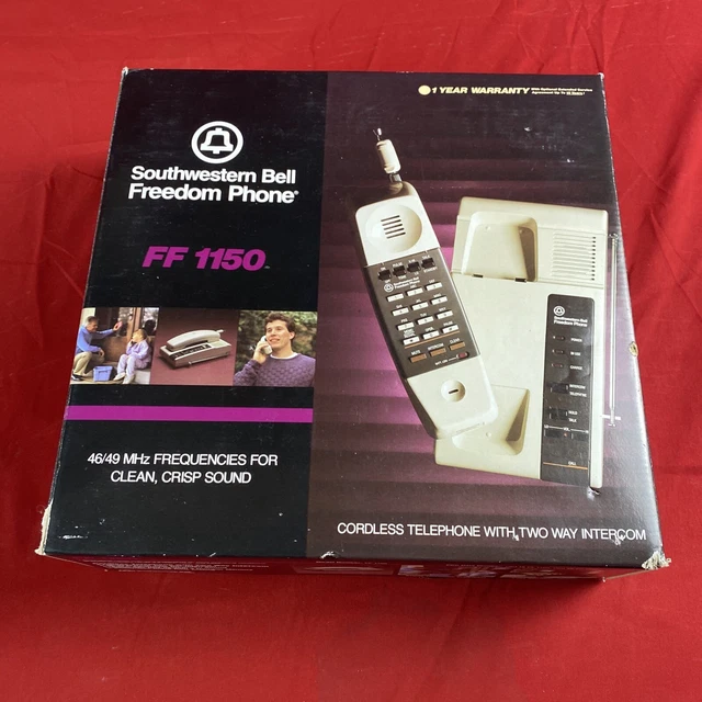 VINTAGE SOUTHERNWESTERN BELL Freedom Phone (FF-1150) Cordless ...