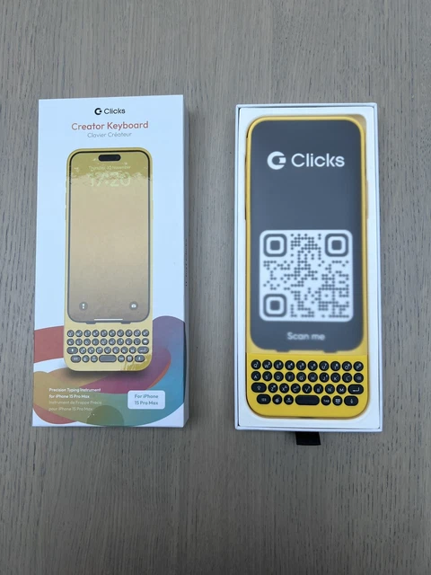 CLICKS CREATOR KEYBOARD for iPhone 15 Pro Max £250.00 - PicClick UK