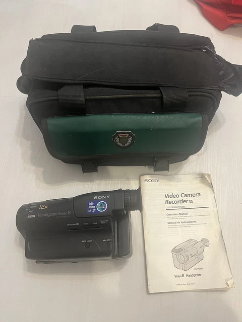 VIDEOCAMERA SONY HANDYCAM CCD-TR380E VIDEOCAMERA 1995 custodia da ...