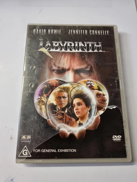 LABYRINTH DVD - David Bowie - Jennifer Connelly - Region 4 - ar239 $8. ...