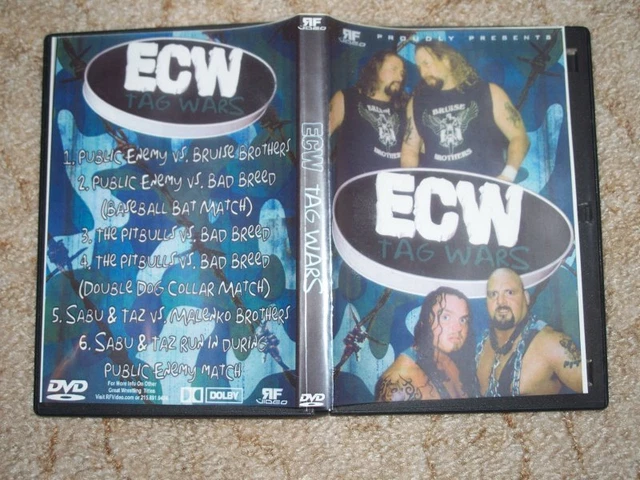 ECW WRESTLING DVD Tag Wars 1995 WWF WCW WWE TNA NWA WXW XPW CZW USWA ...